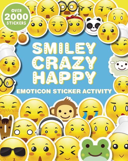 Smiley, Crazy, Happy Emoticon Sticker Activity - Walmart.com