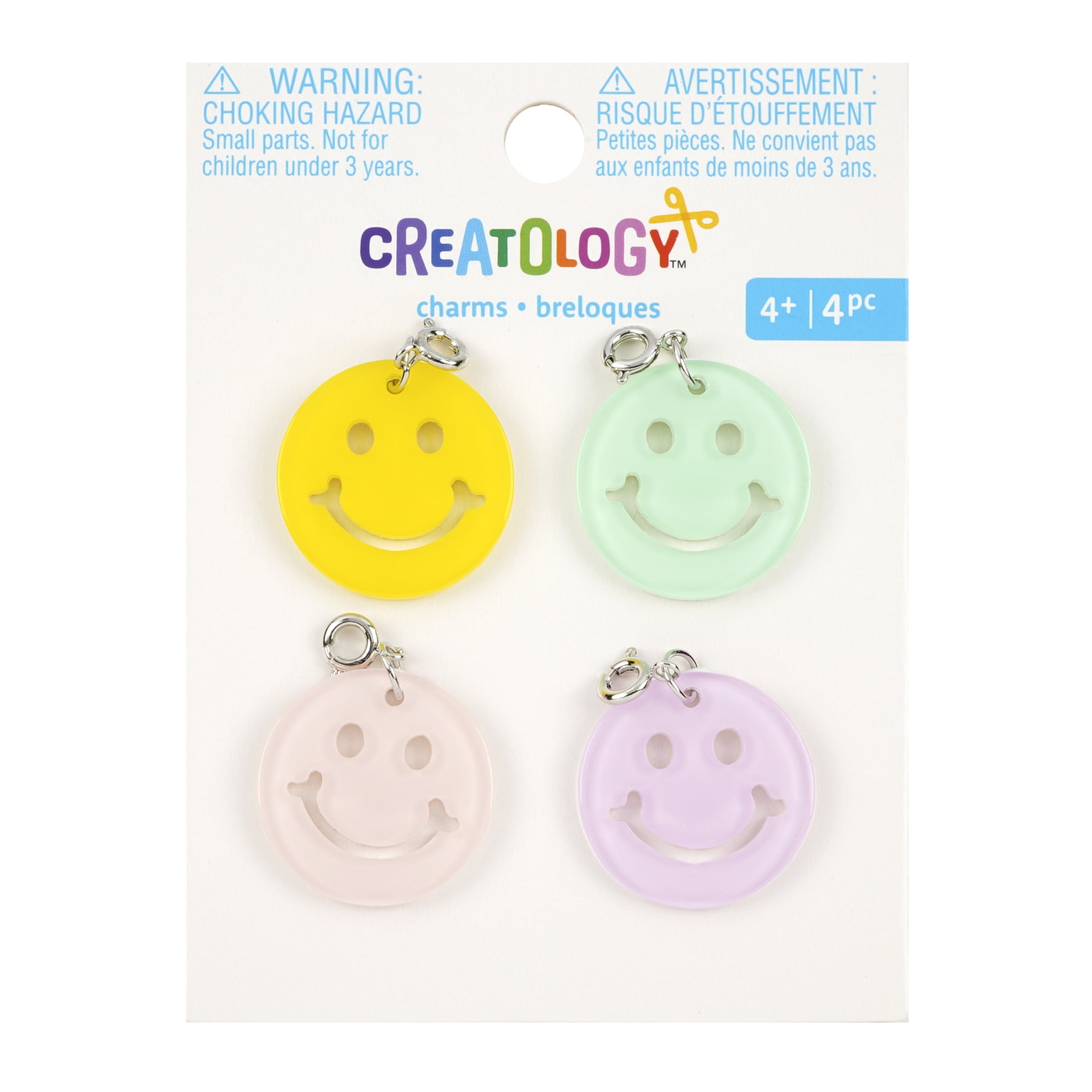 Smiley Face Charm Set by Creatology - Assorted Charms for DIY Jewelry ...