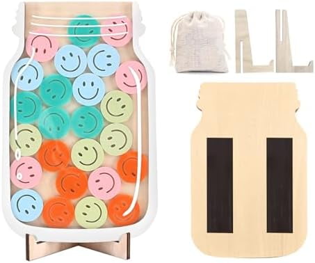 Smiley Face Magnetic Reward Behavior Jar,Incentive Jar for Classroom ...