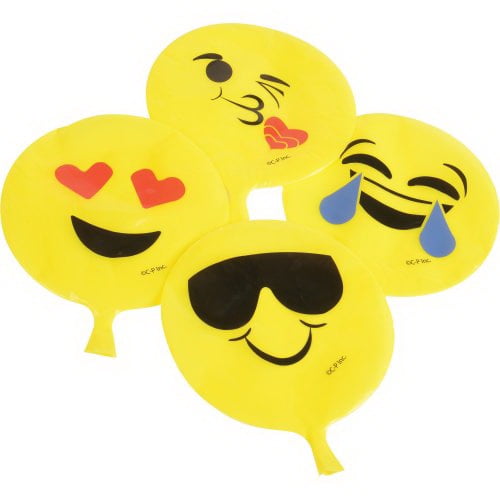 Smiley Face Novelty Emoji Prank Toy 6.5" Whoopee Cushion, 12 CT, Yellow ...