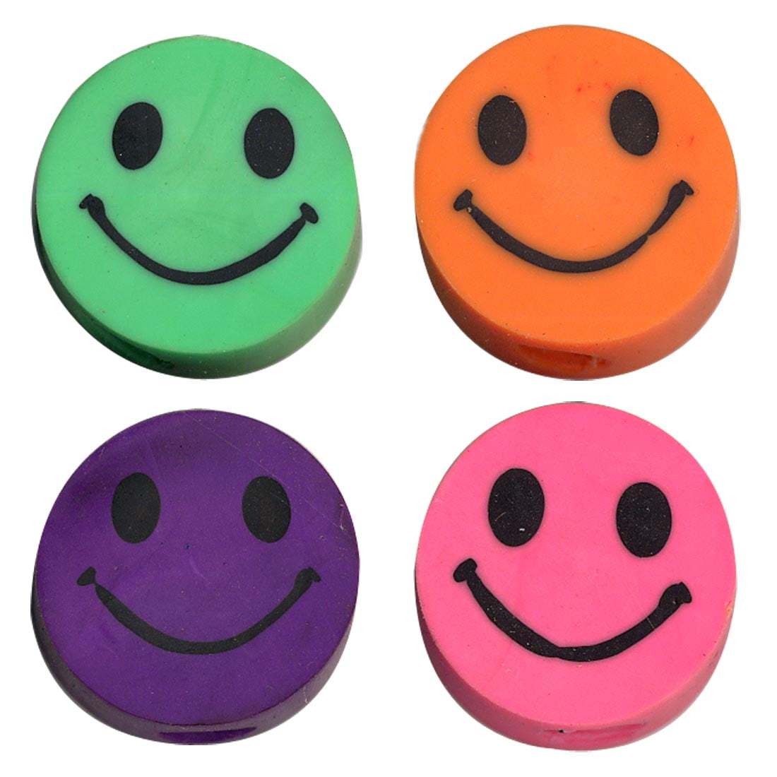 Smiley Face Pencil Topper Erasers - Walmart.com