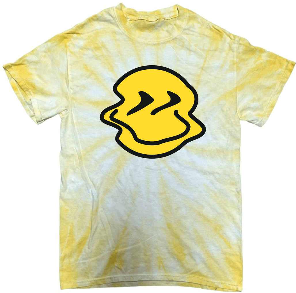 Smiley Face Reflection Happy Face Adult Tie Dye T-Shirt Men Women ...