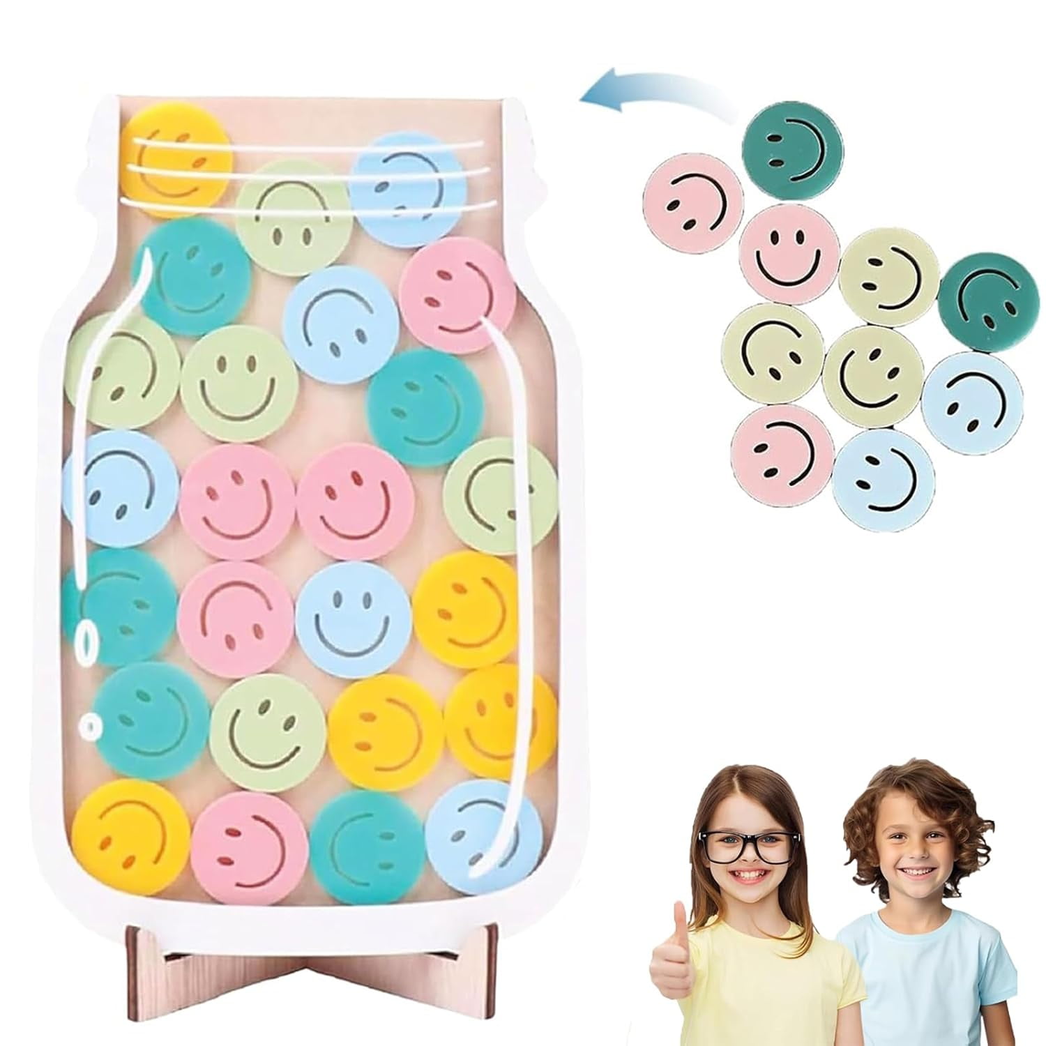 Smiley Face Reward Jar Reward Jar for Kids Personalized Smiley Face ...