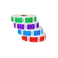 Smiley Face Roll Ticket 1,000 Ticket Roll 4 Pack Assorted Colors ...