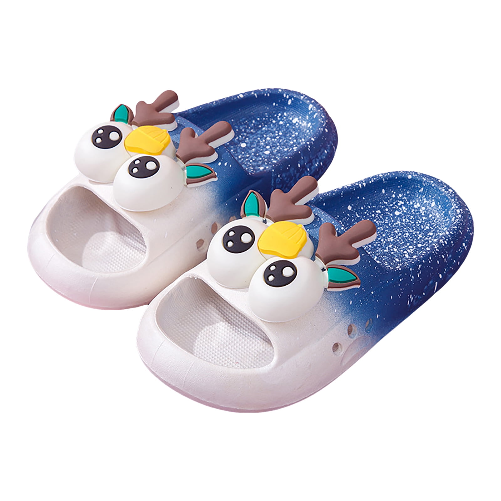 Smiley Face Slippers Kids Kids Slides Boys Girls Sandals Bathroom ...