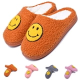 Smiley Face Slippers for Kids/Children, Anti-Slip Soft Plush Comfy ...