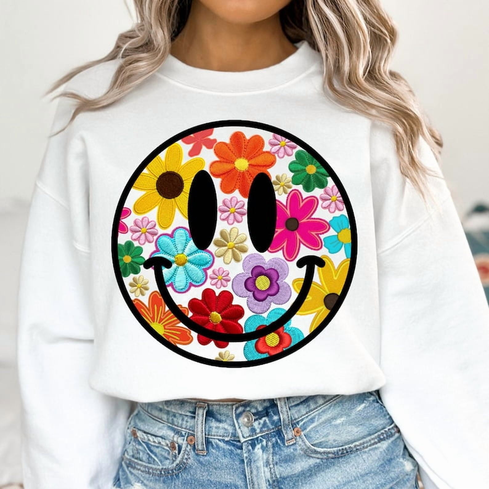 Smiley Face Spring Floral Matthew 28 6, Retro Easter Easter Smiley Face ...