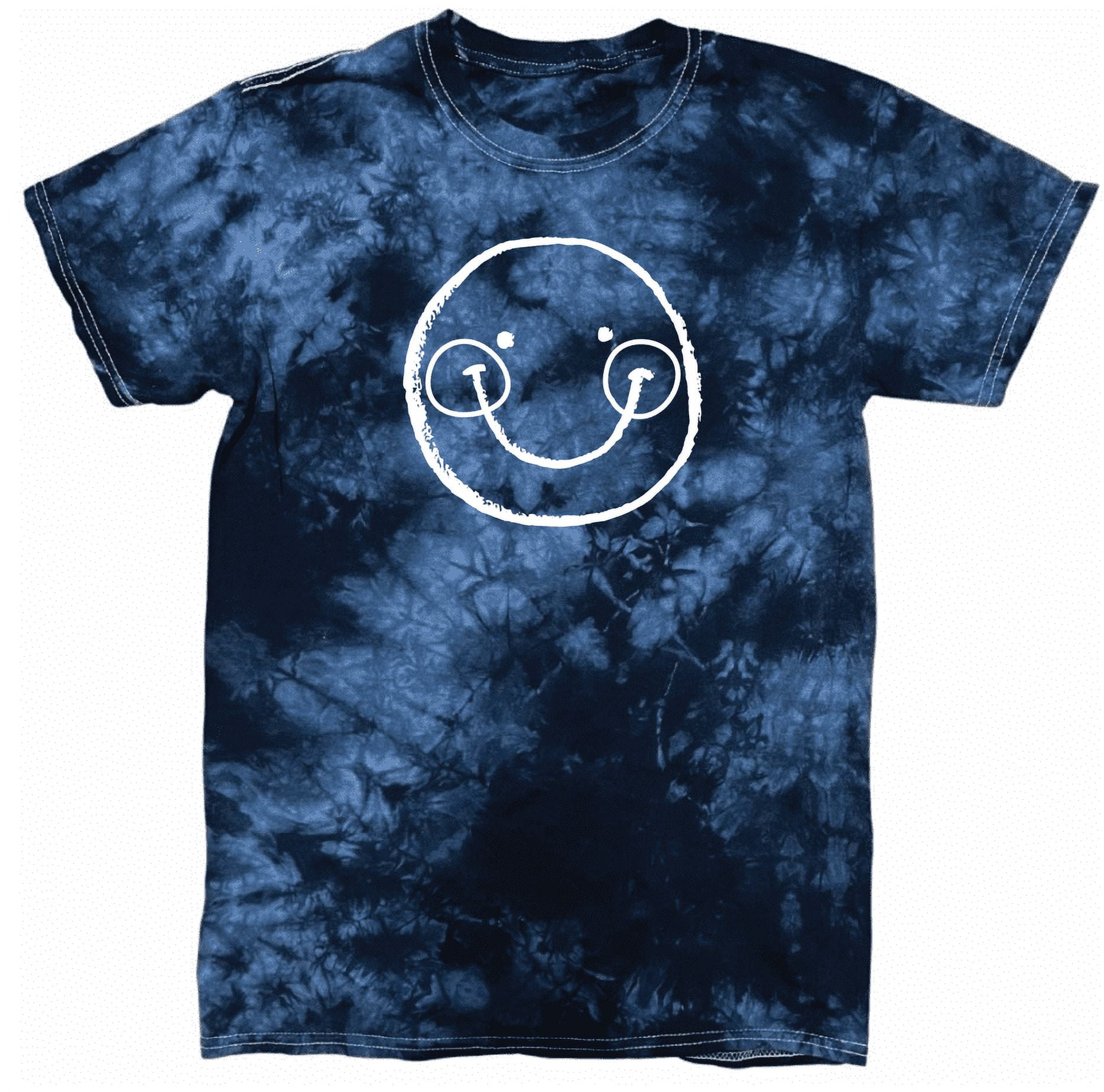 Smiley Face T-Shirt Happy Face Tie Dye Shirt Smile Tee - Walmart.com