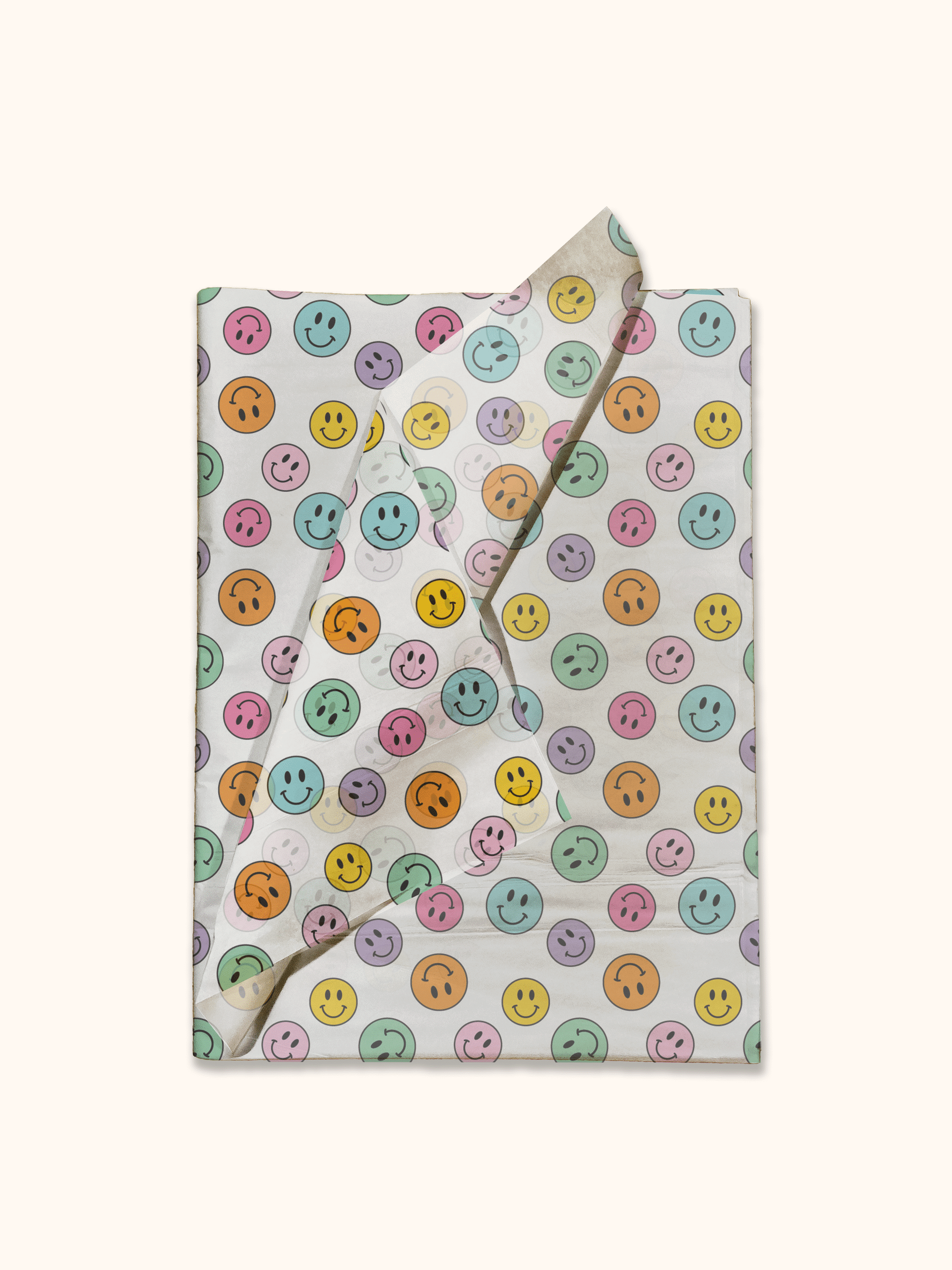 Smiley Faces Printed Tissue Paper - Decorative Tissue for Decoupage ...