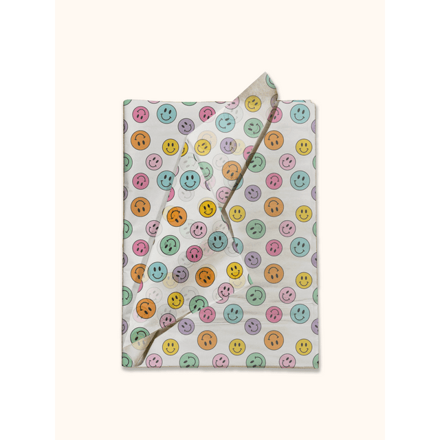 Smiley Faces Printed Tissue Paper - Decorative Tissue for Decoupage ...