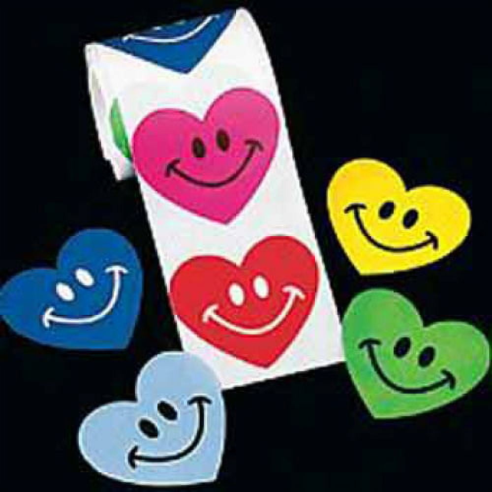 Smiley Heart Stickers - Walmart.com