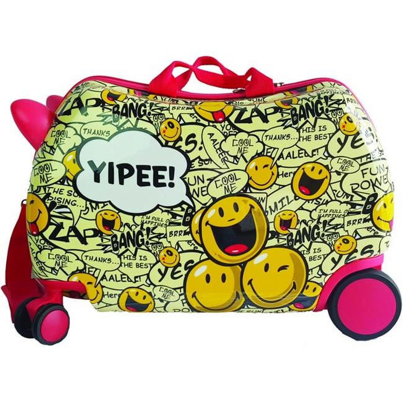 Smiley Kids 4016 Smiley Ride On Cruizer Luggage, Yippee - Walmart.com
