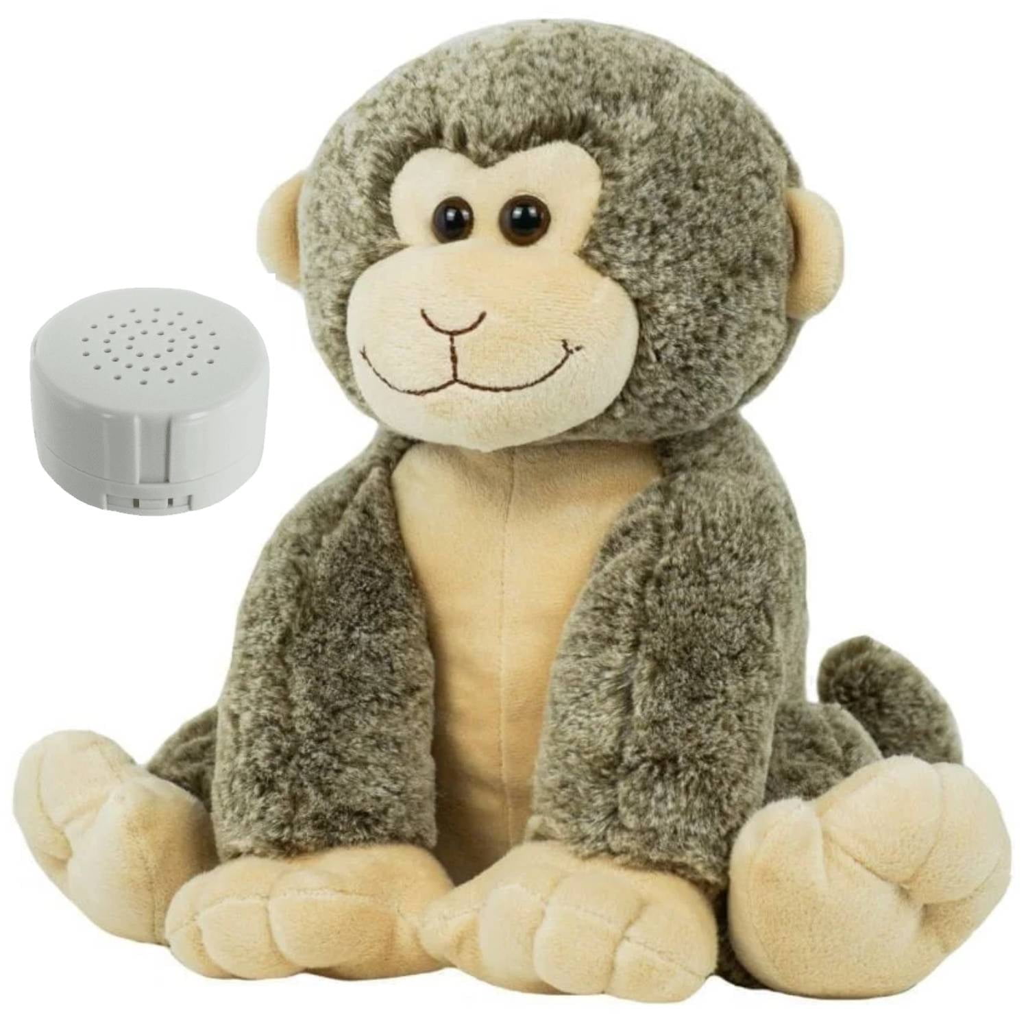 Plush Gear Smiley Monkey Plush Toy Voice Recorder – Stuffed Animal for Gifts & Keepsakes, 16 ...