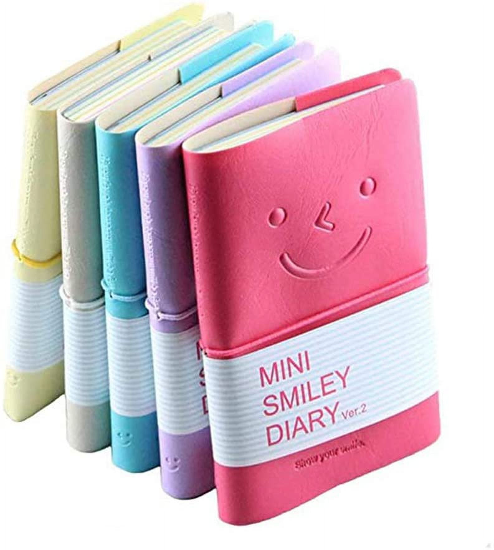 Smiley Notebook, Mini Smile-Design Journal/Journal with Rubber Band ...