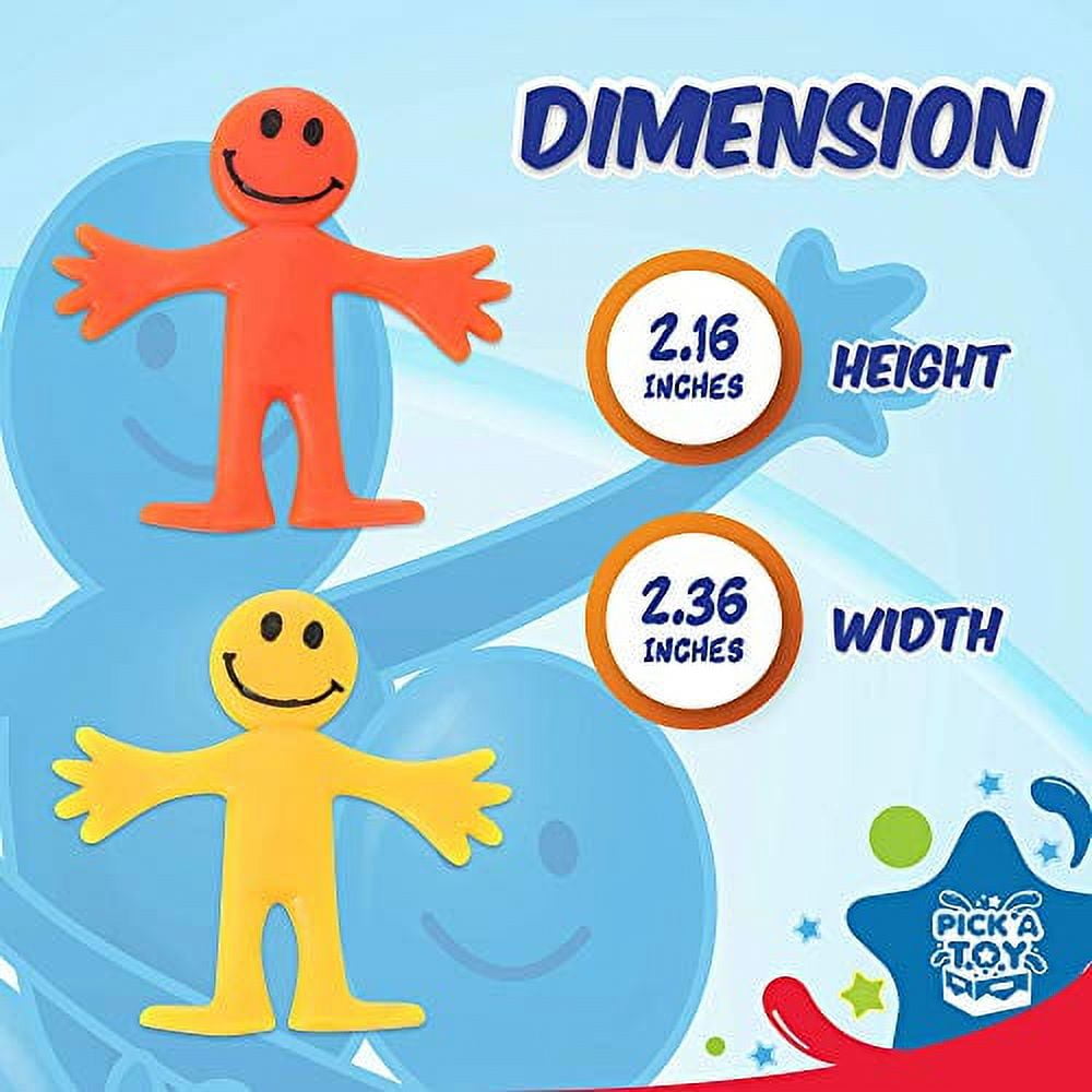 Smiley Stretchy Man (24 set) Sensory Gel Toy Kids Stress Relief Fidget ...
