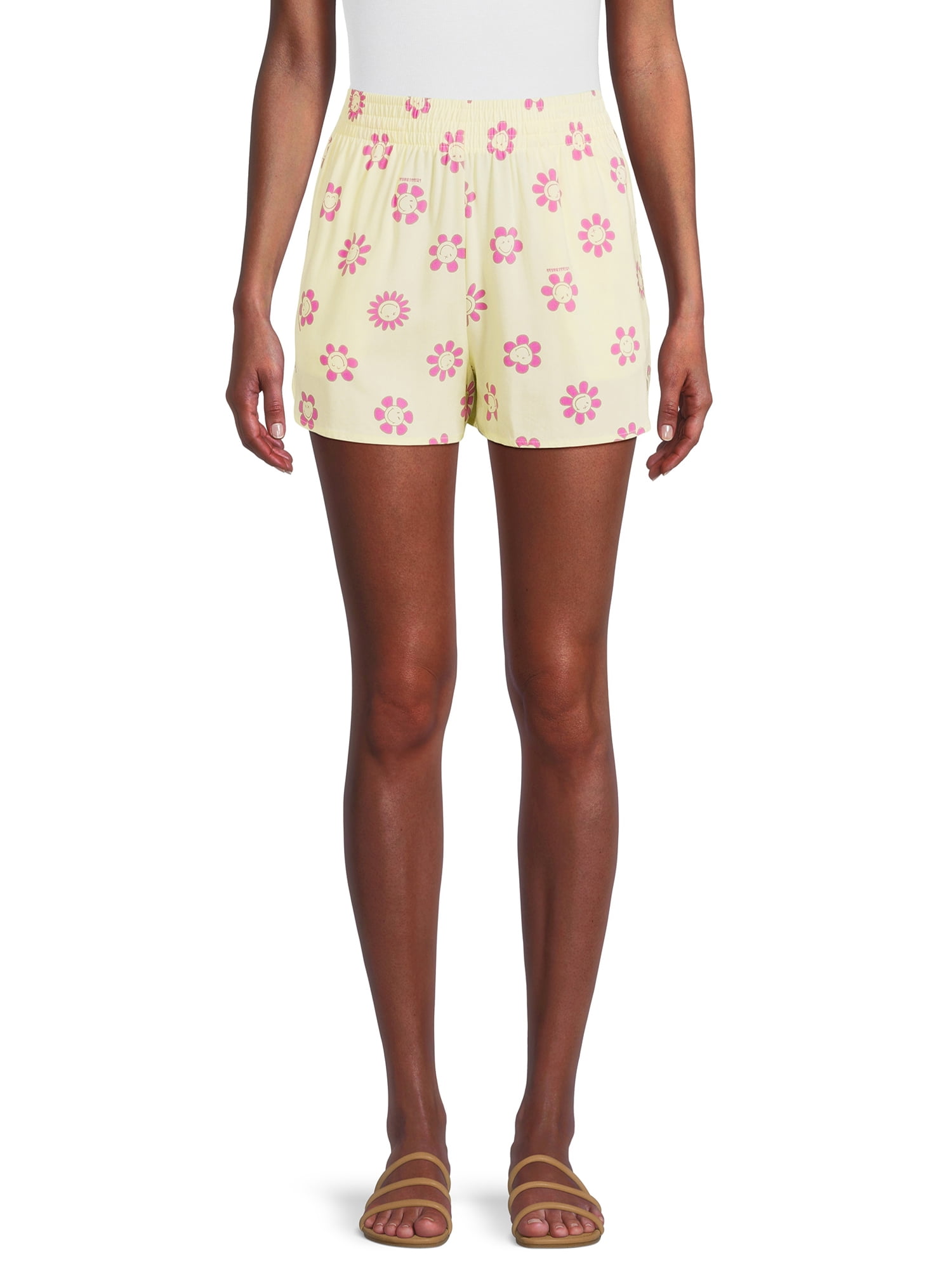 Smiley Women's Camp Shorts, Sizes XS-3XL - Walmart.com