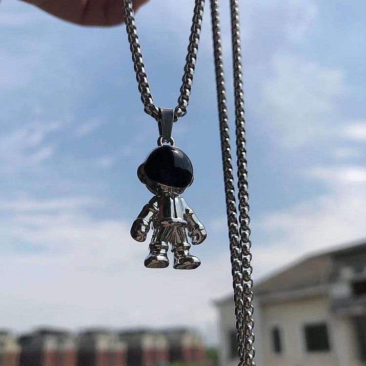 Smiley face necklace female street hip hop emoji pendant trendy design ...