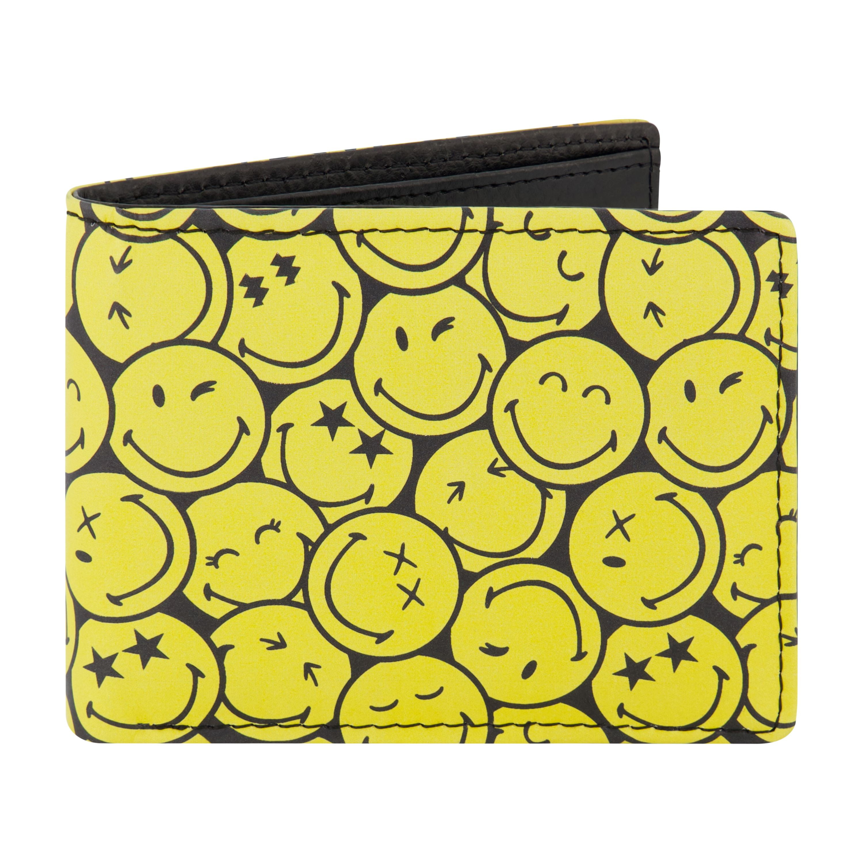Smileyworld Wallet, Slim Bifold Wallet with Decorative Tin Case for Men ...
