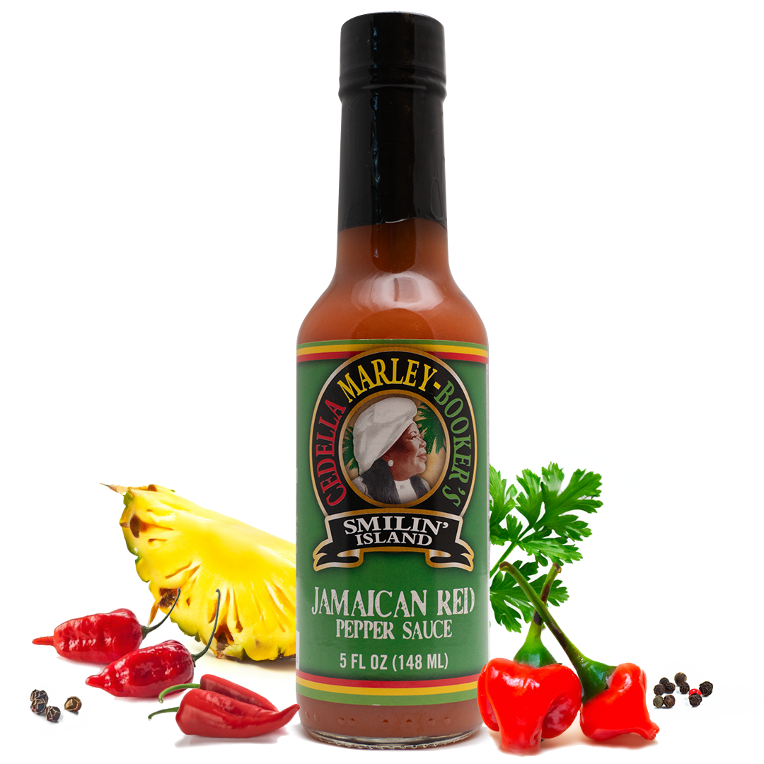 Smilin Island Jamaican Red Pepper Hot Sauce – Caribbean Spice & Fiery ...