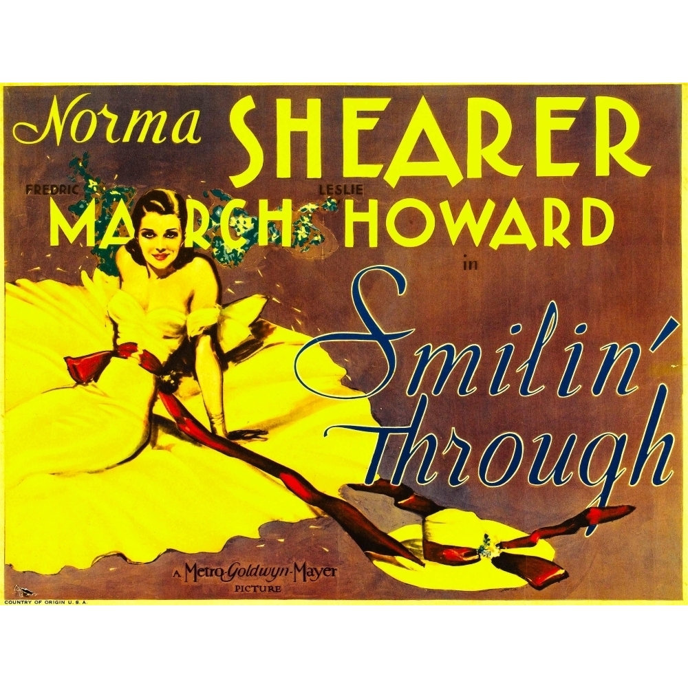 Smilin' Through Norma Shearer 1932. Movie Poster Masterprint (14 x 11 ...