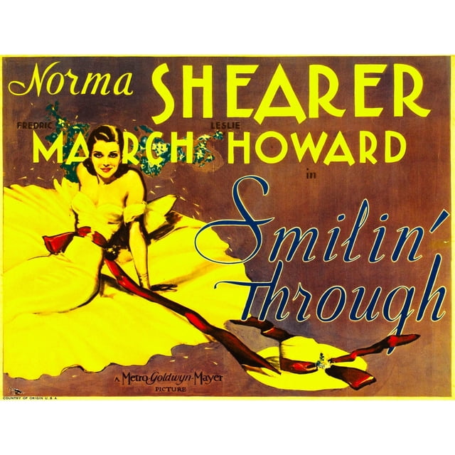 Smilin' Through Norma Shearer 1932. Movie Poster Masterprint (14 x 11 ...