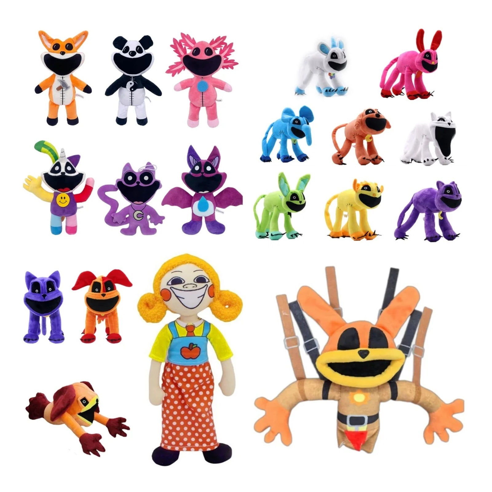 Smiling Cartoon Plush Toy Dolls Collection Cute Animal Soft Pillow Dog ...