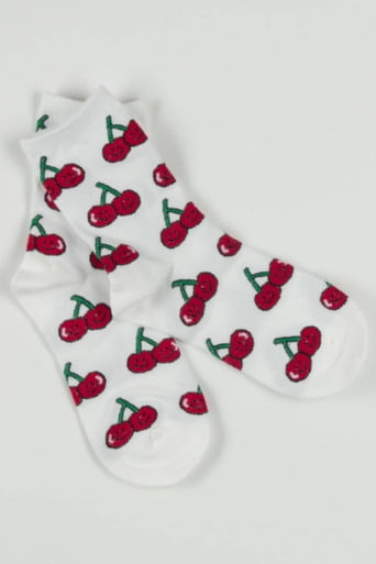 Ragstock Smiling Cherries Socks - Walmart.com