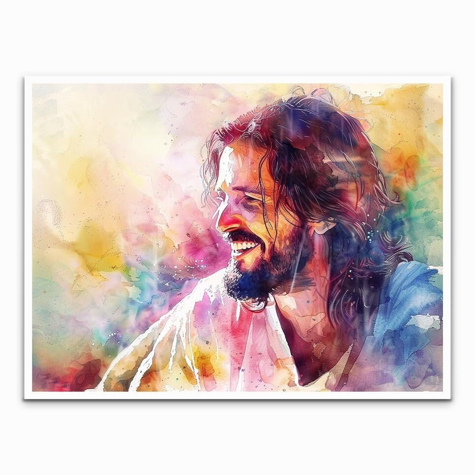 Smiling Christ The Smile of Christ Jesus Portrait Jesus Painting Jesus ...