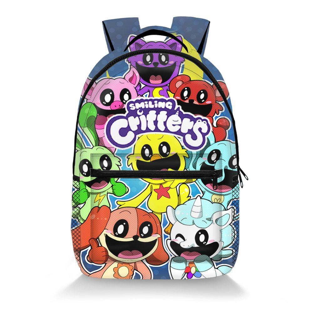 Smiling Critters Game Backpack Smiling Unisex Anime Game Backpack Set ...