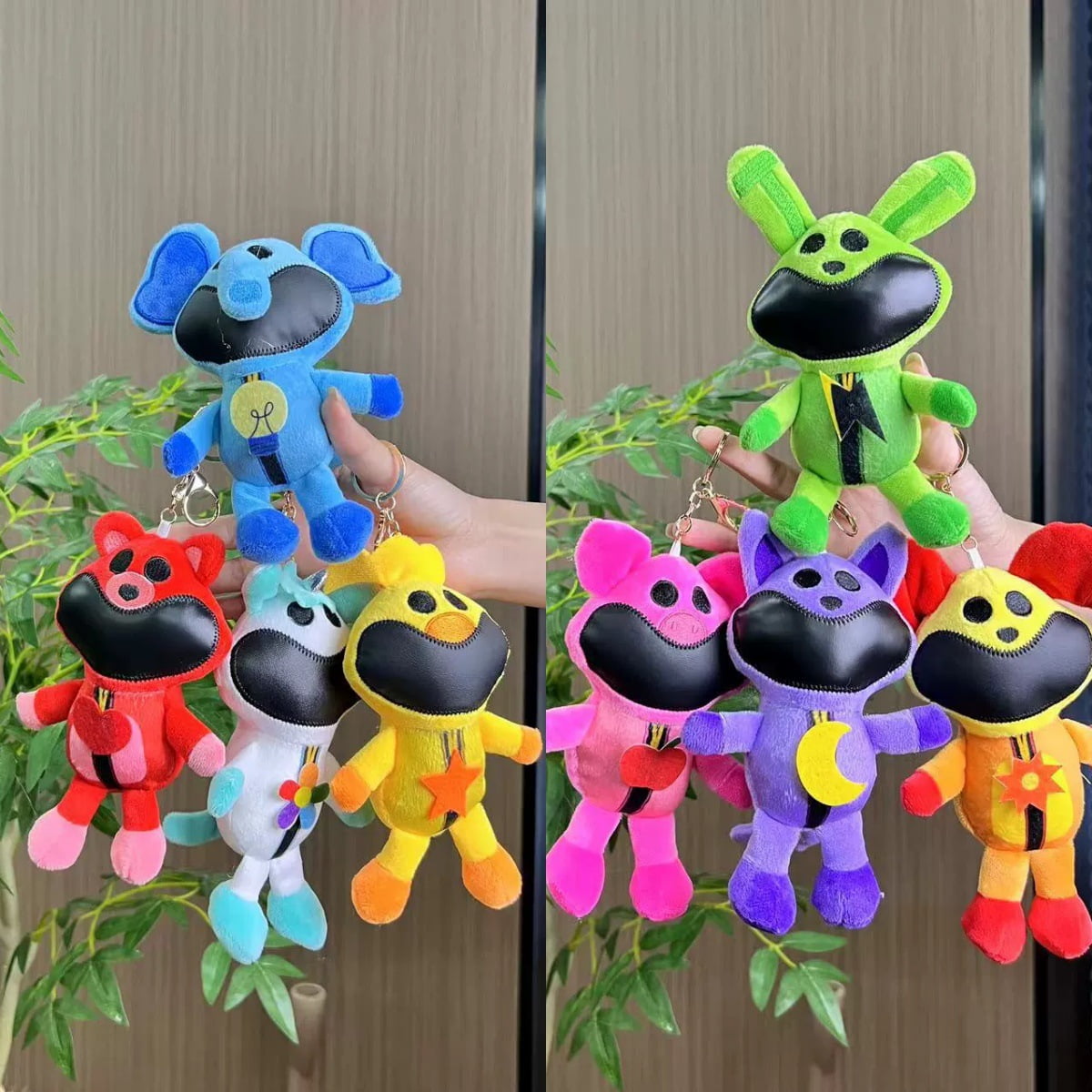 Smiling Critters Plush Keychain Pendant Toys for Kids Plush Toys Dogday ...