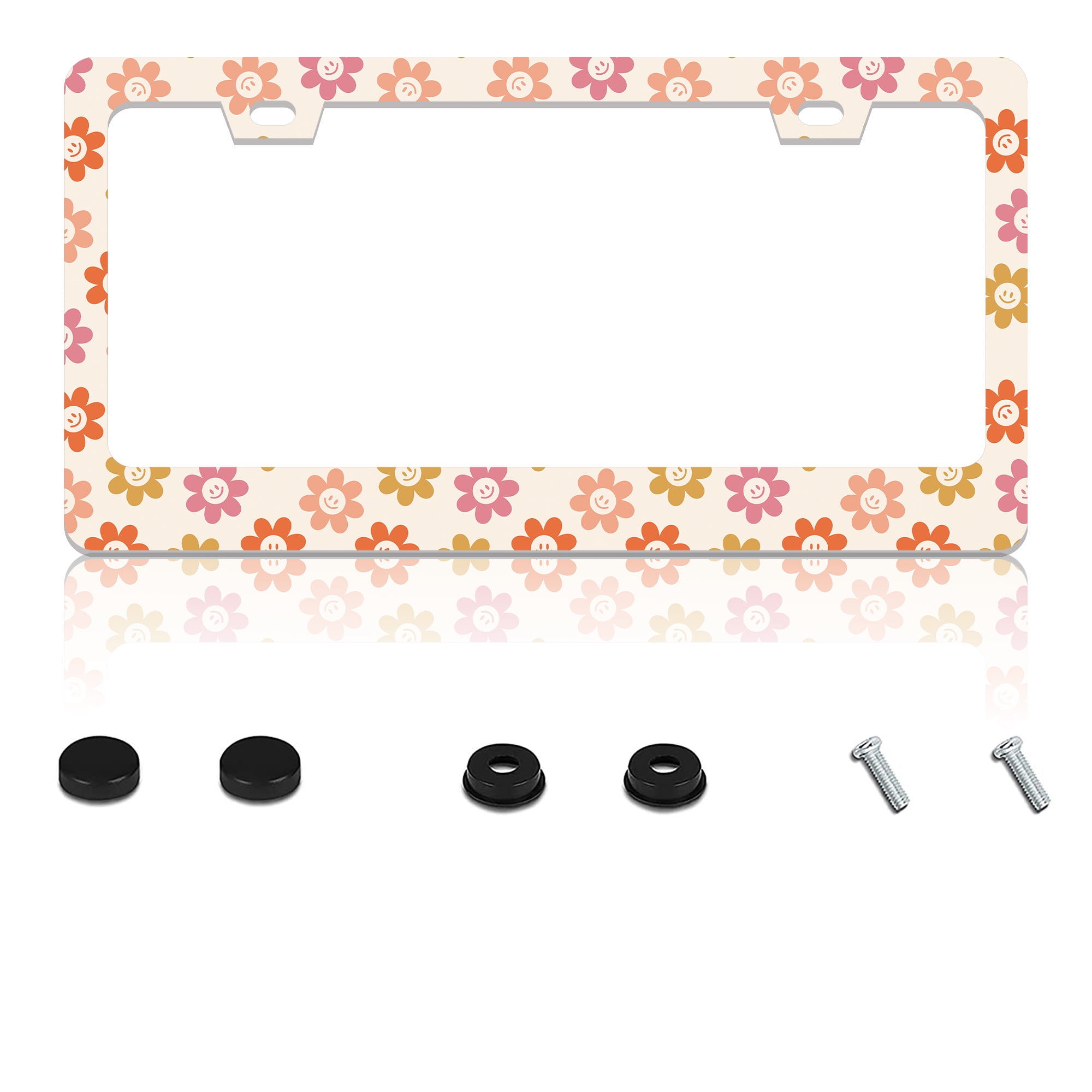 Smiling Daisies License Plate Frames Personalized License Plate Frames ...