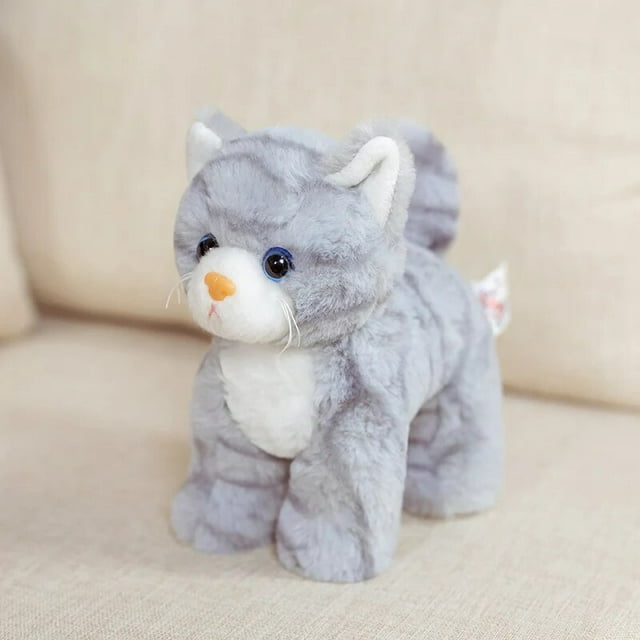 Smiling, Fun, Cute Kitten Makes You Happy Plush Toys 8-inch Cat Plush ...