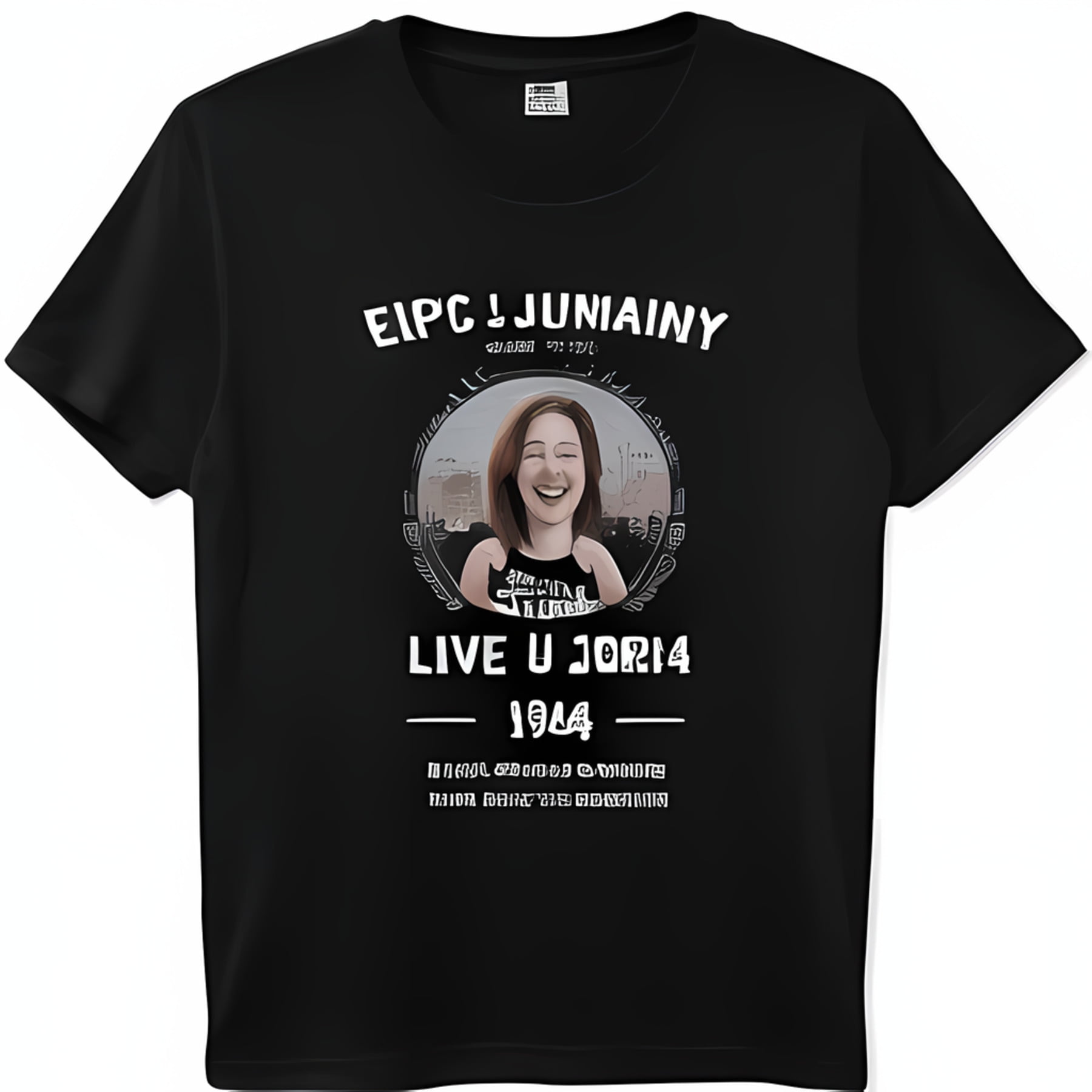 Smiling Lisa Kudrow Illustration T-Shirt EIPC JUNIody Design LIVE UpoiDave 2D Vector Style ...