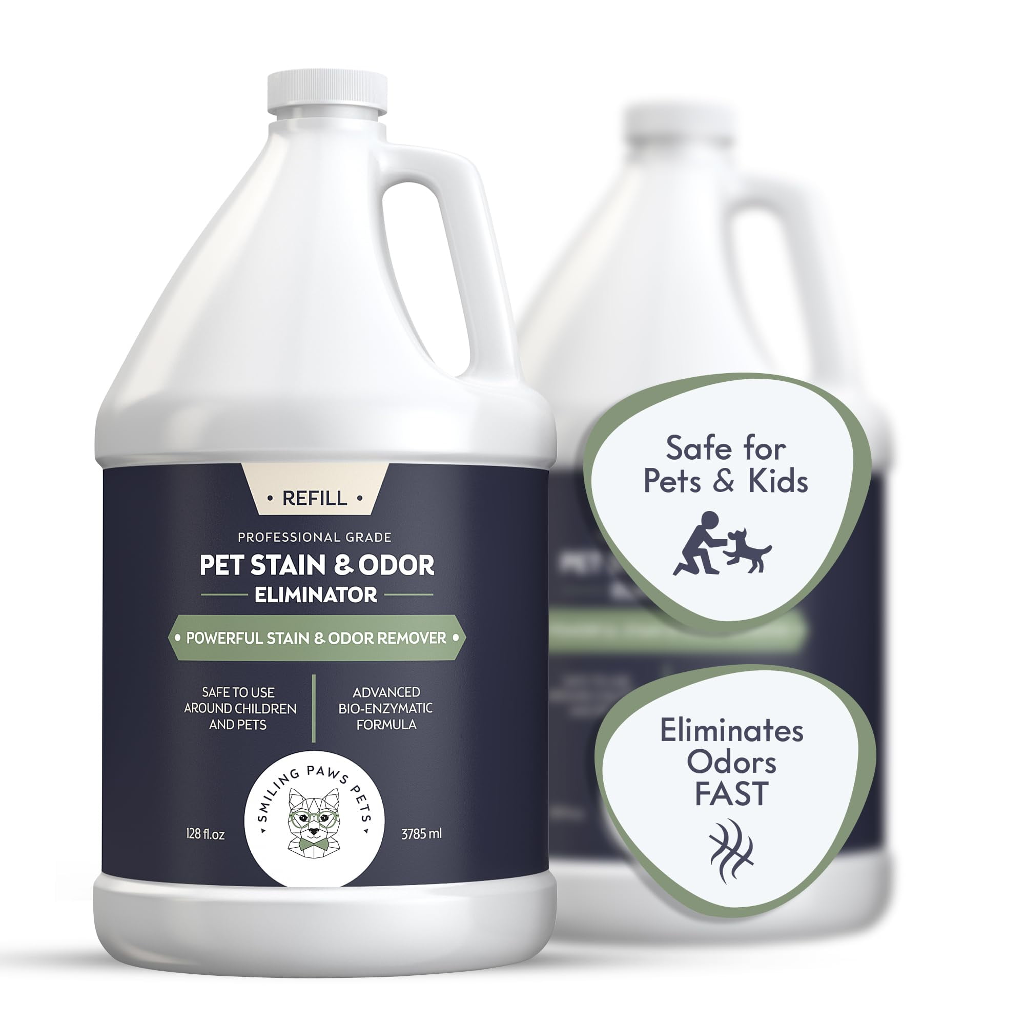 Smiling Paws Pets Cat STF9 Urine Odor Remover, Professional Dog Urine ...