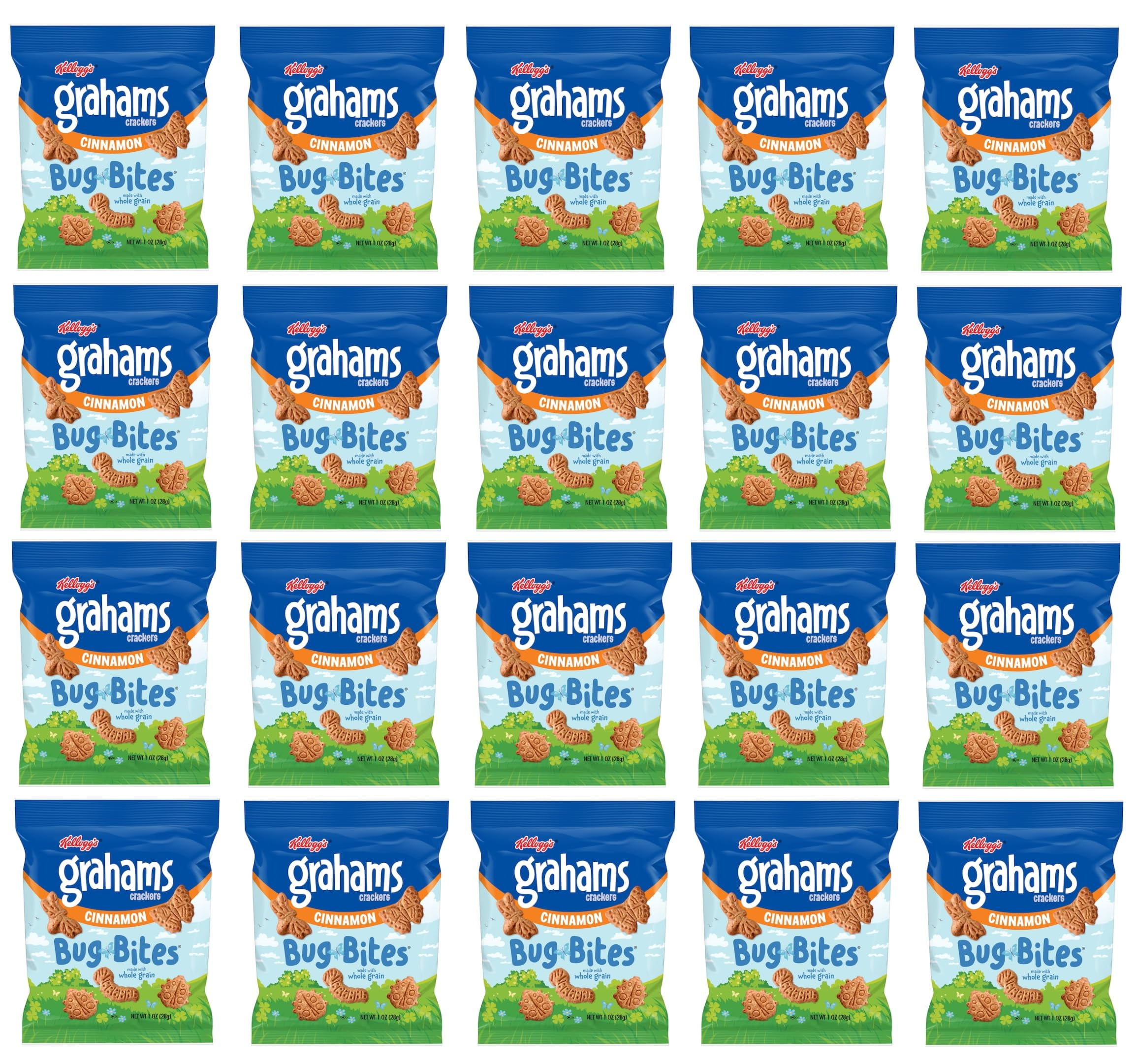 Smiling Sweets Cinnamon Graham KEF16 Crackers Bug Bites, Made with ...