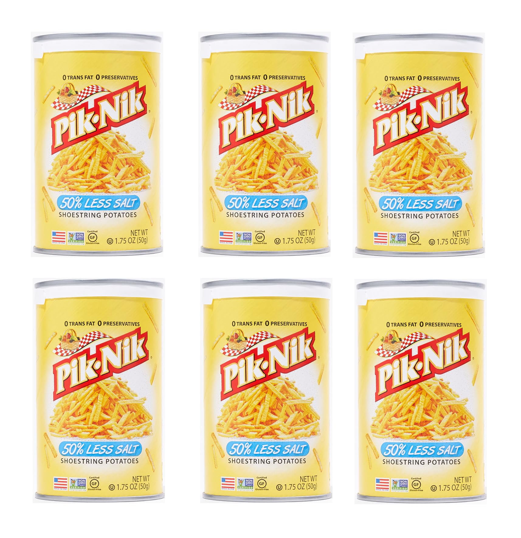 Smiling Sweets Picnic Foods MZF22 Shoestring Potato Crisps, 50% Less ...