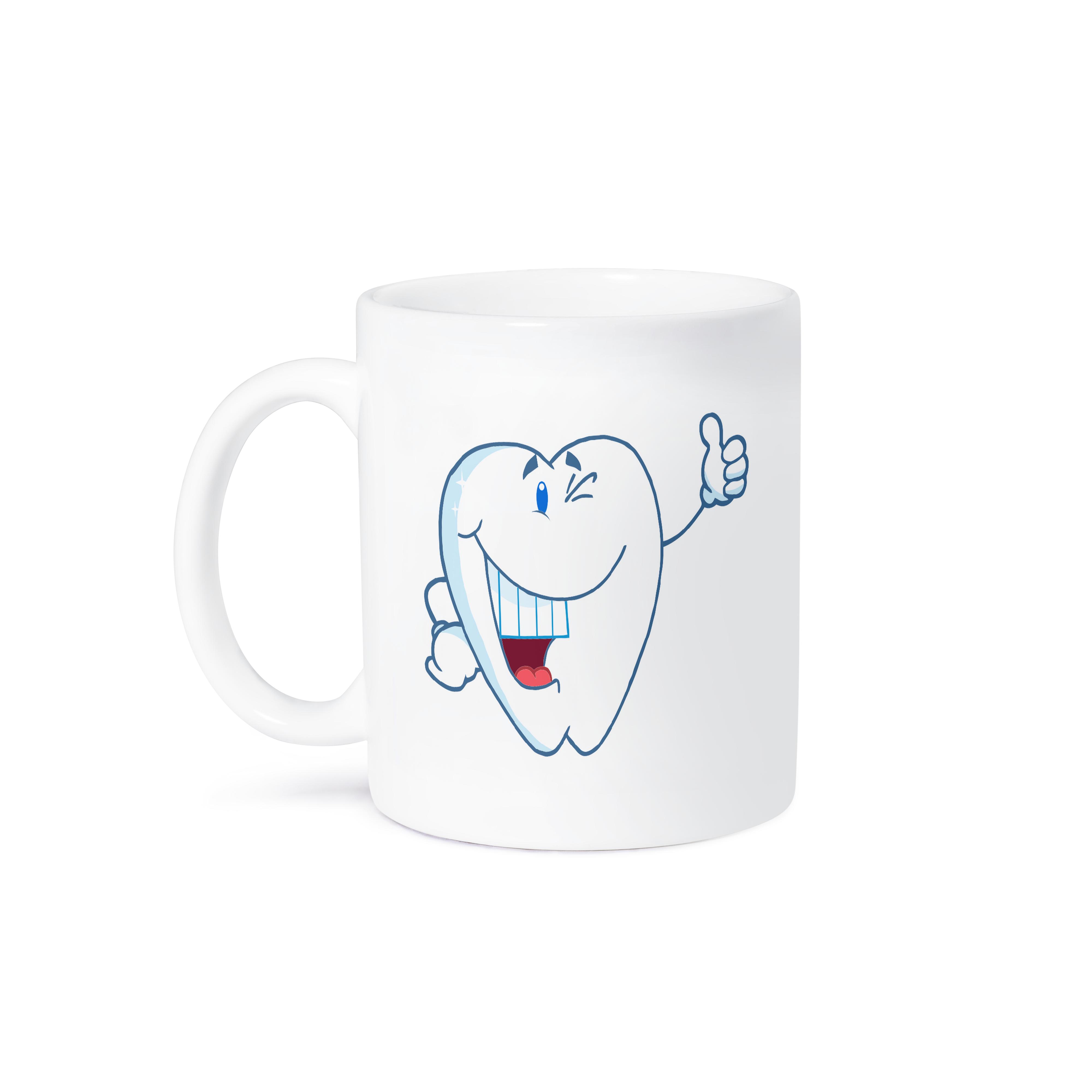 3dRose, Smiling Tooth Dental Cartoon Character, 15oz Mug - Walmart.com