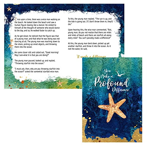 Smiling Wisdom - 20 Bulk Starfish Story Gifts - You Make a Profound ...