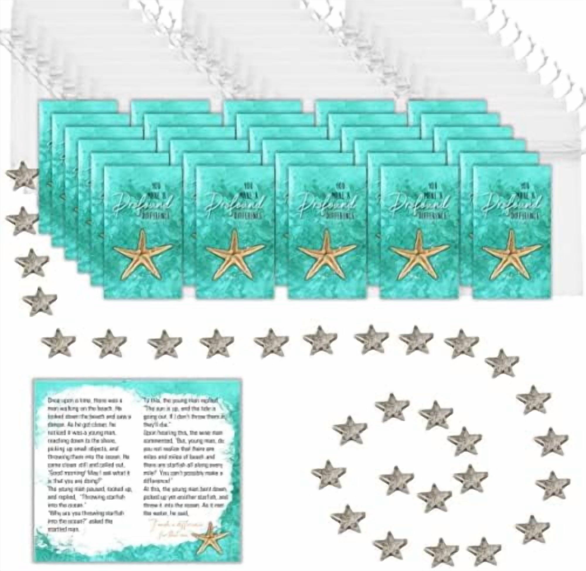 Smiling Wisdom - Bulk 25 Gift Sets - The Starfish Story You Make a ...