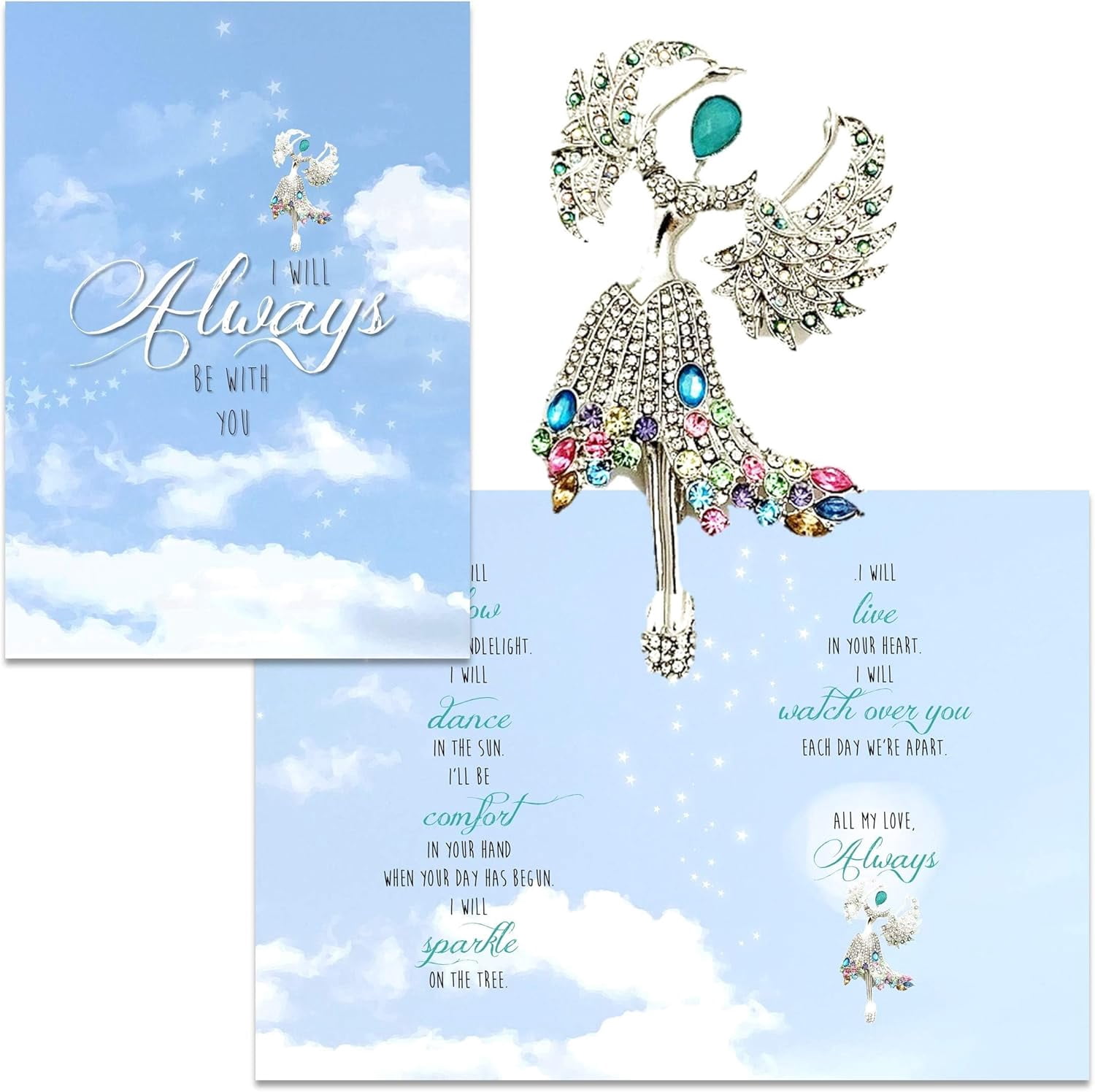 Smiling Wisdom - Guardian Angel Greeting Card From Heaven- I Will ...