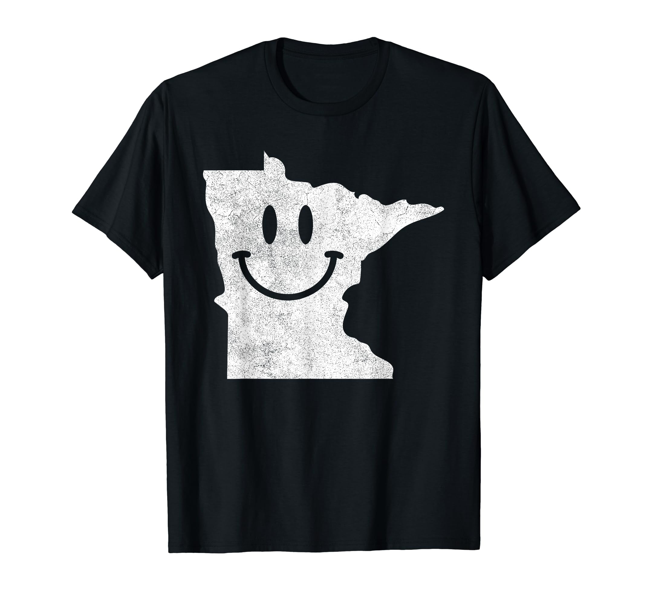 Smiling in MN – Funny Minnesota Happy Face T-Shirt - Walmart.com