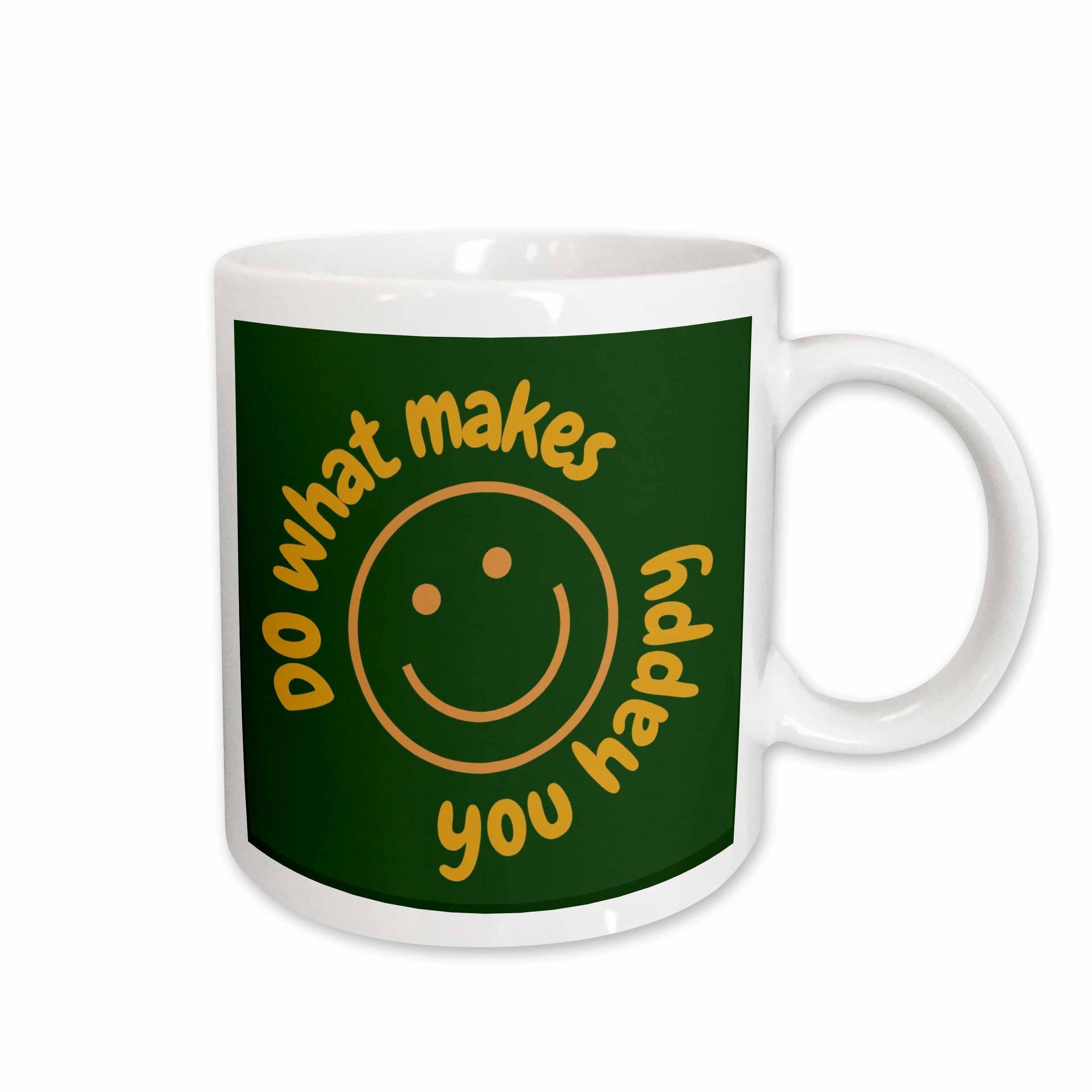 3drose, Smilling Emoji with Text of Do What Makes You Happy, 15oz Mug ...