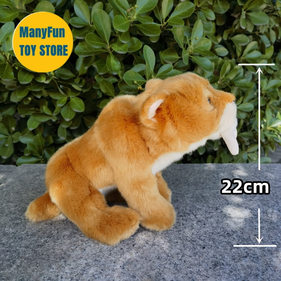 Smilodon High Fidelity Saber-toothed Tiger Plushie sabertooth Cat Plush ...