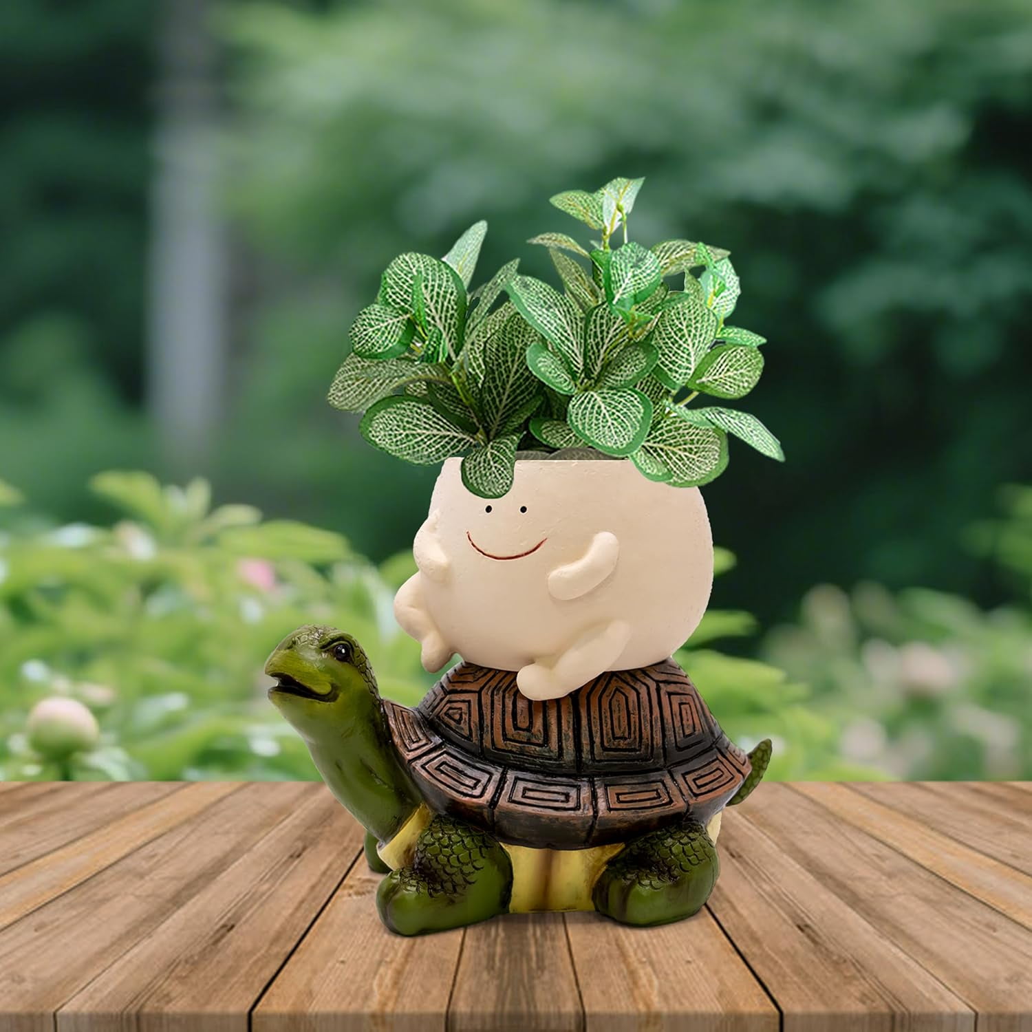 Smily Planter Pot Cute Turtle Flower Planters for Indoor Outdoor Sit ...