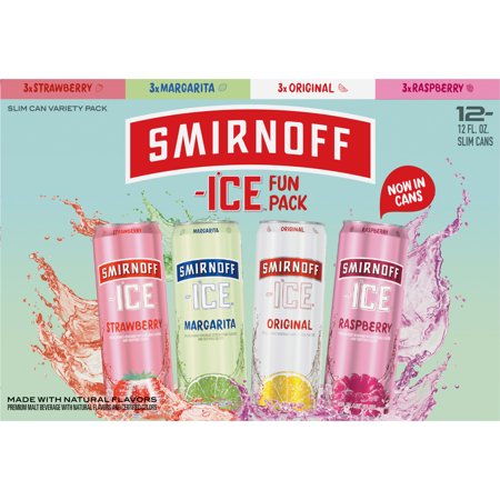 Smirnoff Ice Fun Pack, 12pk 12oz Variety Cans, 4.5% ABV – Walmart ...