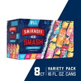 Smirnoff Ice Smash Variety, 8 Pack Cans, 16 fl oz, 8% ABV - Walmart.com