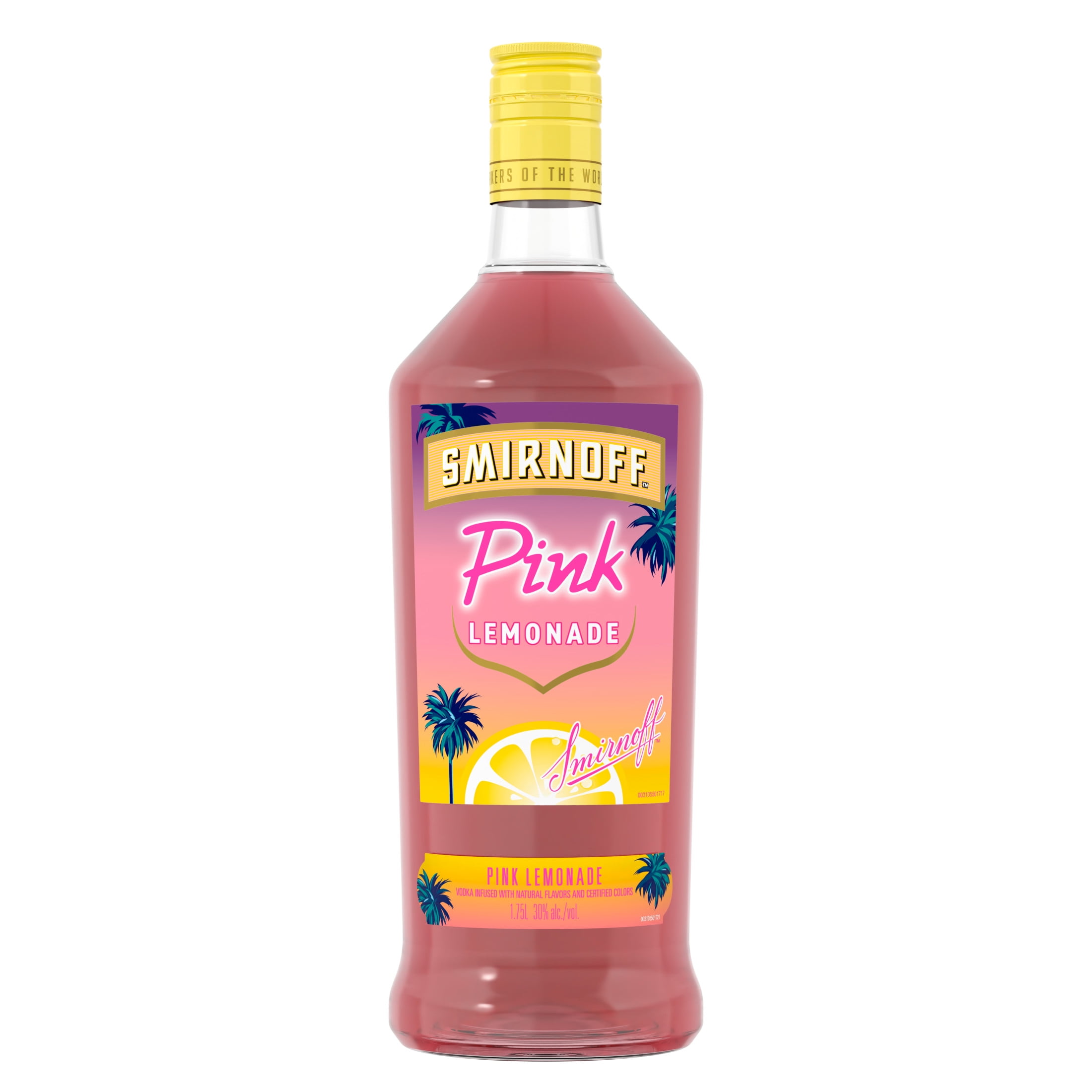 Smirnoff Pink Lemonade (Vodka Infused With Natural Flavors), 1.75 L, 30 ...