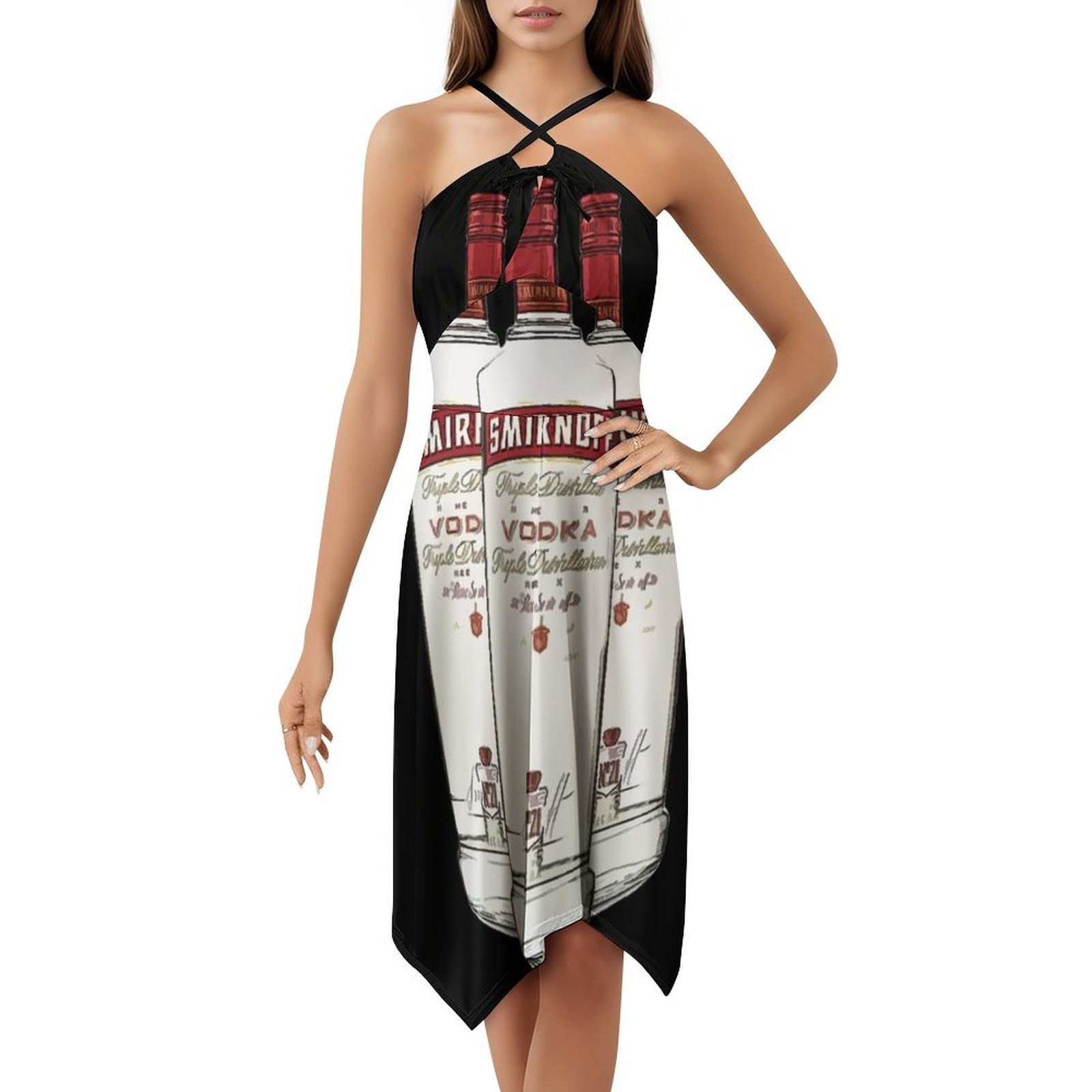 Smirnoff Vodka Alcohol Glass Bottle Dress Elegant Party Dresses Evening ...