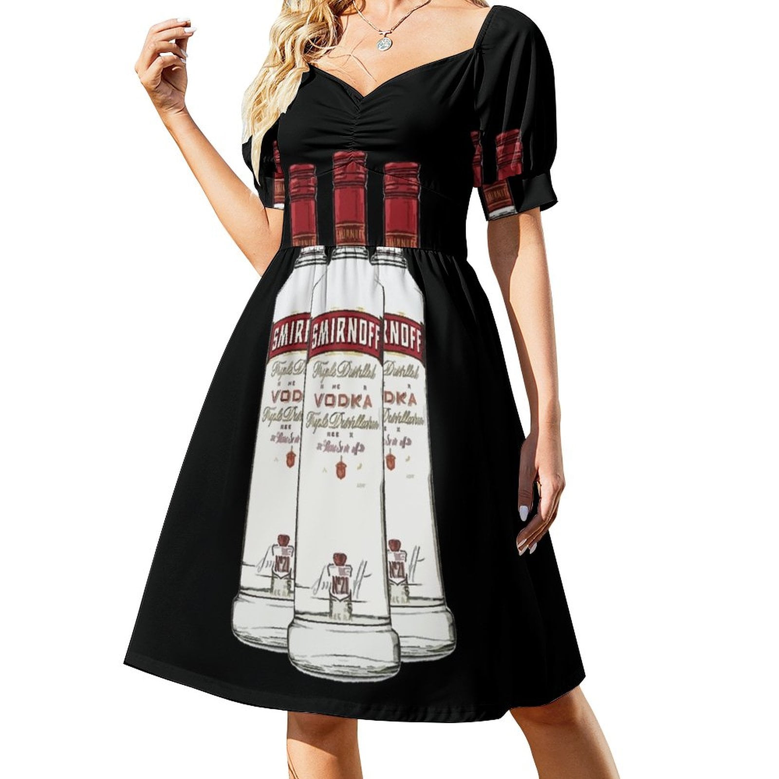 Smirnoff Vodka Alcohol Glass Bottle | Gift Dress evening dresses ladies ...