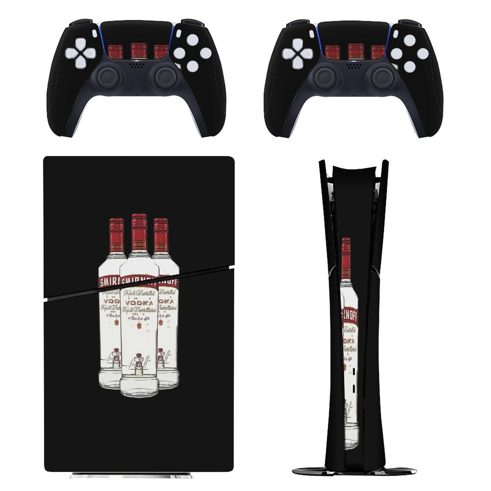 Smirnoff Vodka Alcohol Glass Bottle PS5/PS5 Pro/PS5 Slim Digital Disc ...